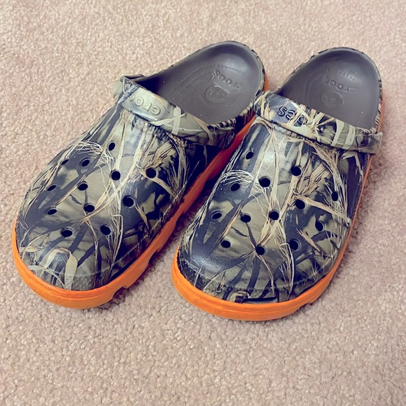 CROCS | Shoes | Mens Crocs Camo All Terrain Hunter Orange Soles 1m ...